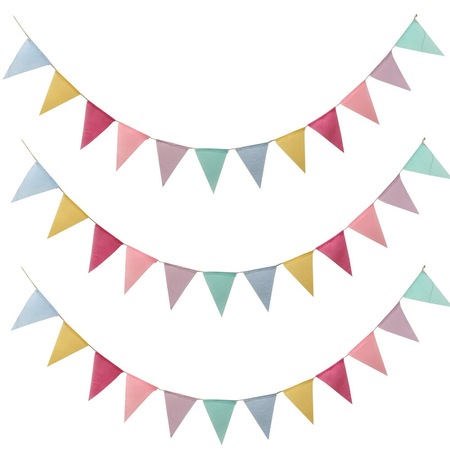 Banner stegulete, Vaxiuja, 36 steaguri multicolore, poliester, 12 ...