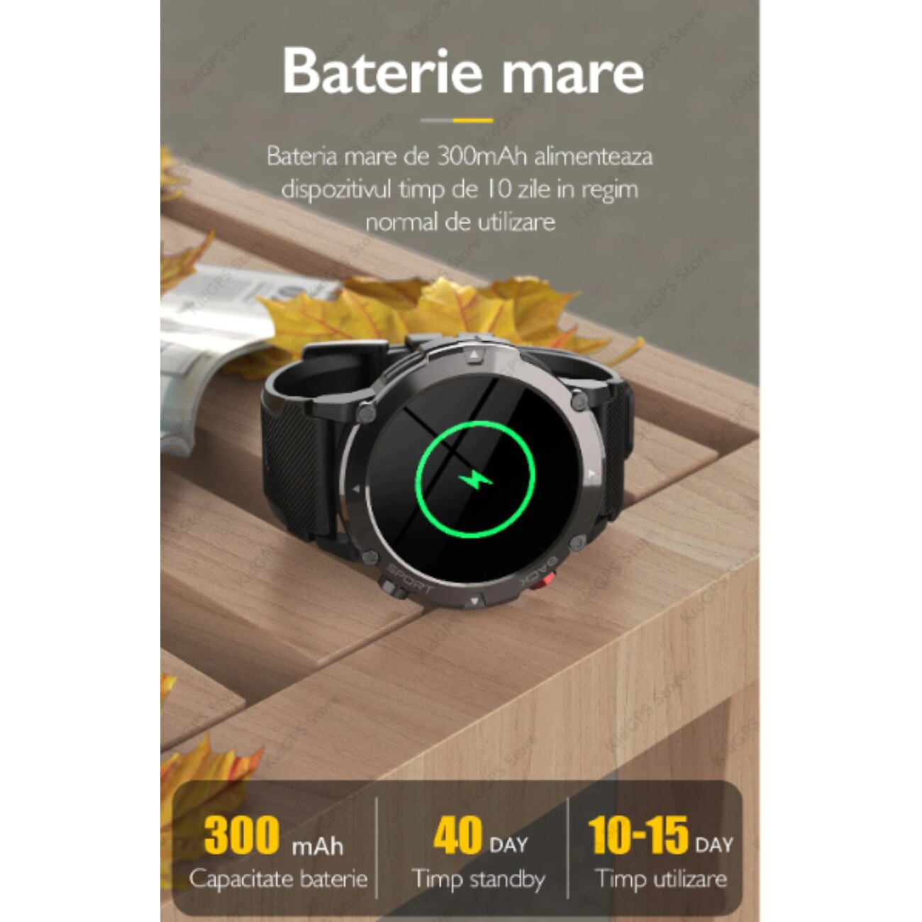 Ceas smartwatch barbati RoHS® C21 PRO, 1.32 inch, apel bluetooth HD ...