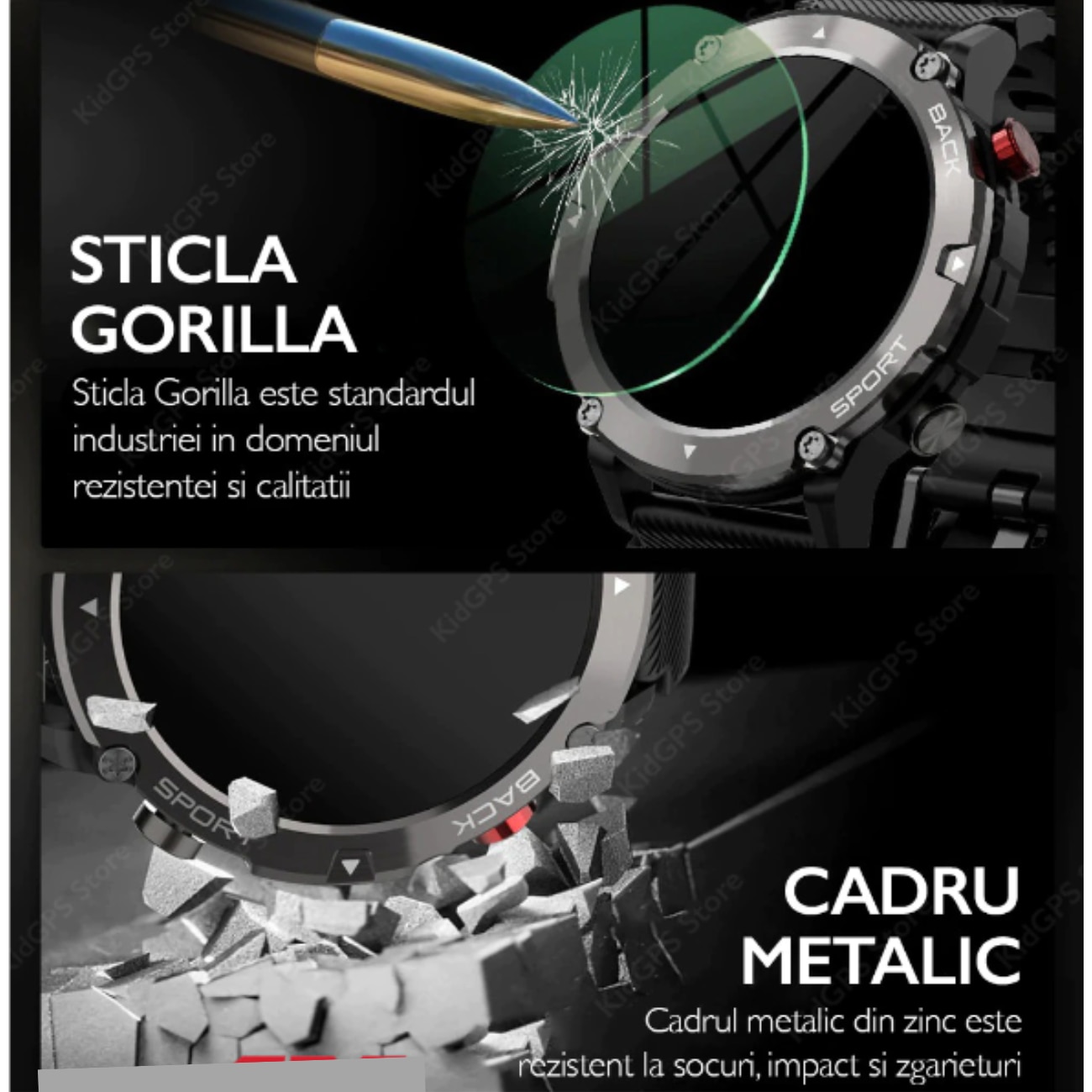 Ceas smartwatch barbati RoHS® C21 PRO, 1.32 inch, apel bluetooth HD ...