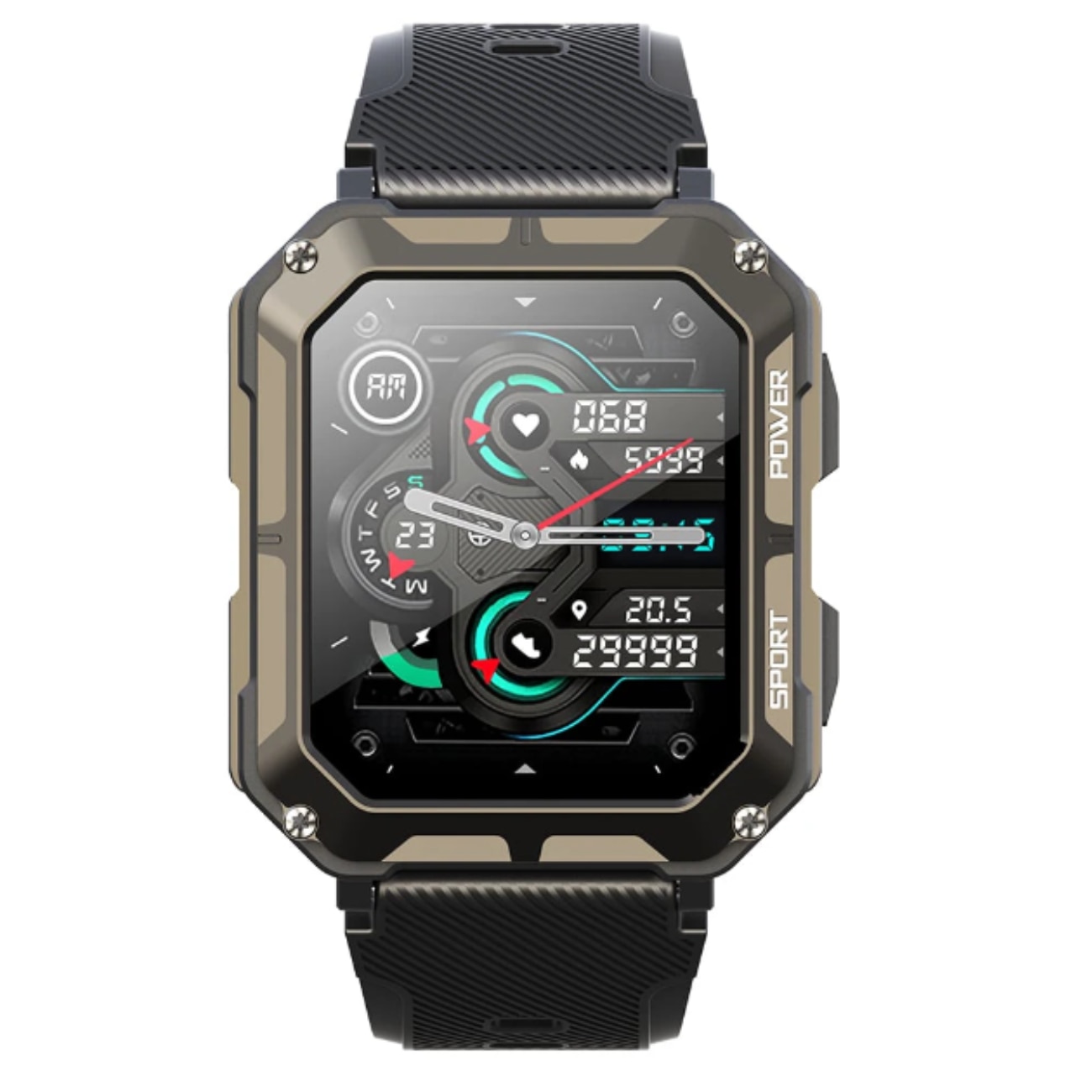 Smartwatch RoHS® C20 Pro Negru, 1.83 inch, Apel bluetooth, Bluetooth 5. ...