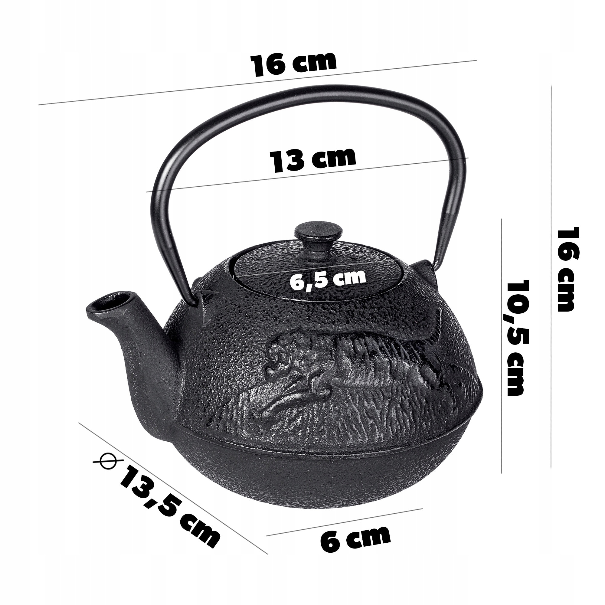 Ceainic, Kadax, Fonta, 720ml, Negru - eMAG.ro