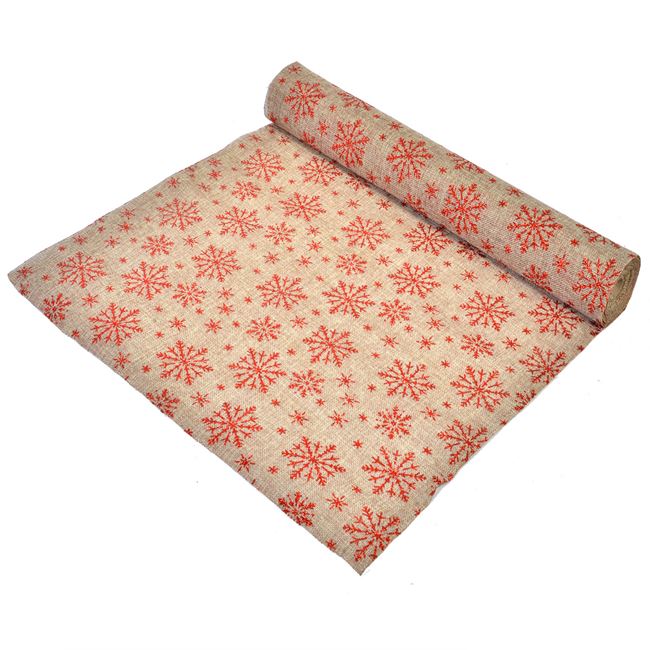 Napron decorativ pentru masa de Craciun Shopiens®, model tip In bej cu ...