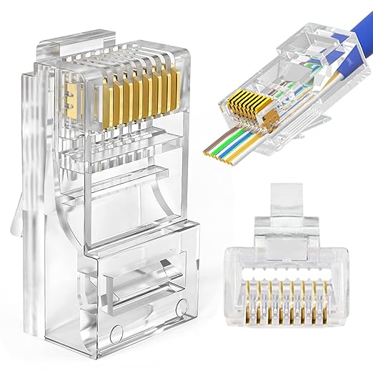 Set 6 mufe RJ45 UTP, cat6 cu 8 pini, pass-through - eMAG.ro