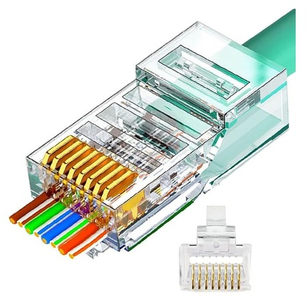 Mufa RJ45 UTP, cat6 cu 8 pini, pass-through - eMAG.ro