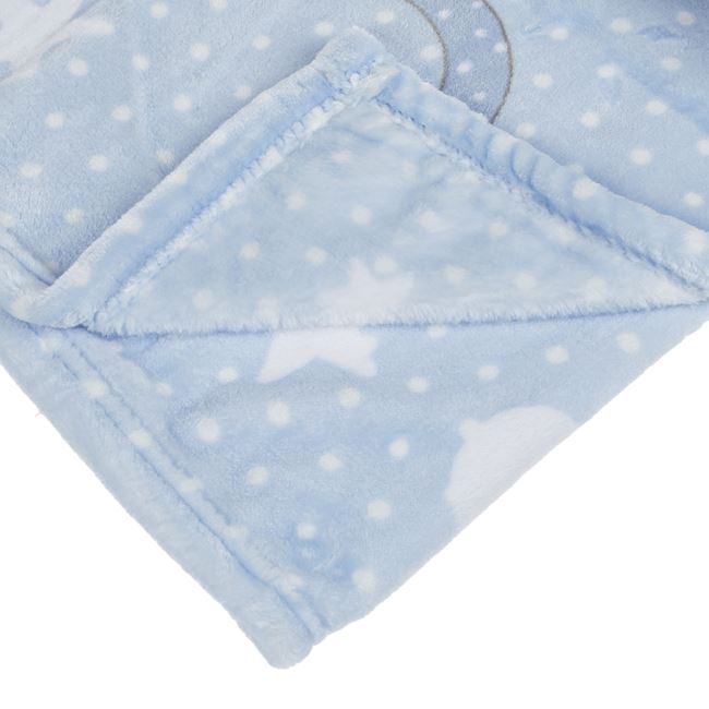 Patura Bebe Ursulet Bleu 90 x 80 cm - eMAG.ro