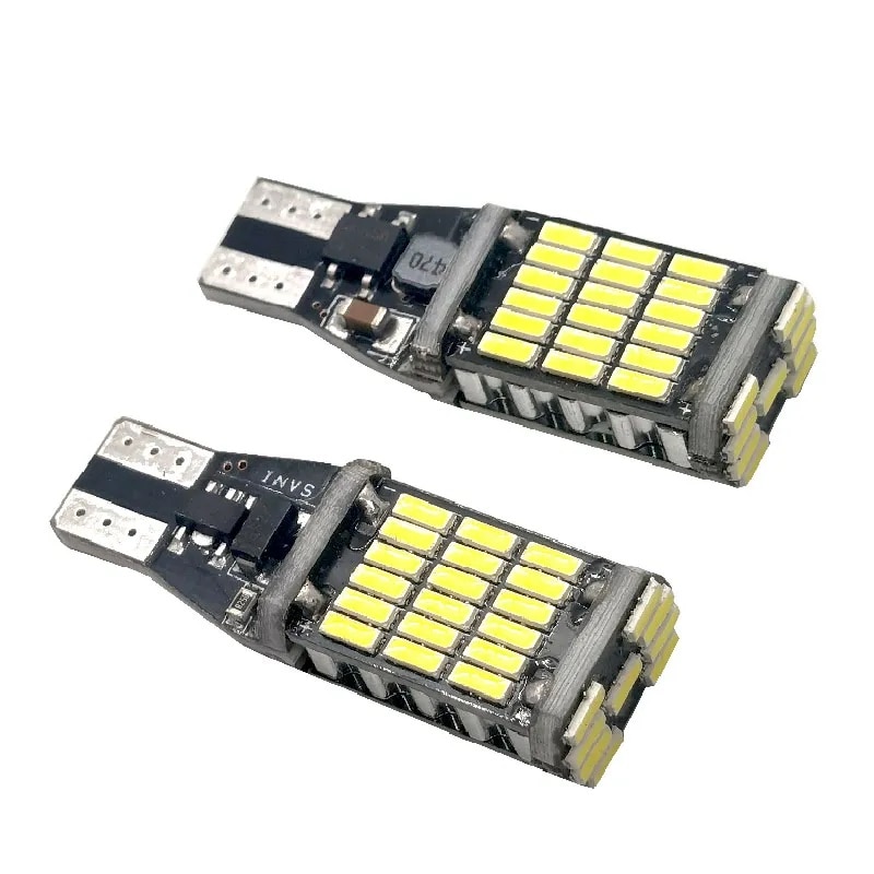 Set 2 becuri LED T15 W16W Canbus GizMondo®, 45 leduri, SMD 4014, 1200 ...