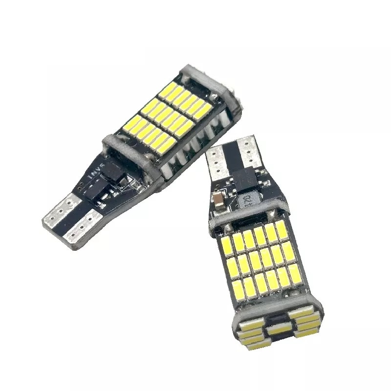 Set 2 becuri LED T15 W16W Canbus GizMondo®, 45 leduri, SMD 4014, 1200 ...