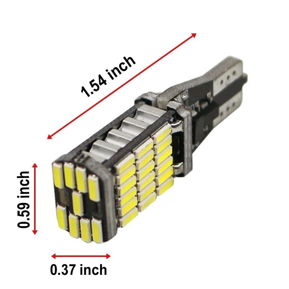 Set 2 becuri LED T15 W16W Canbus GizMondo®, 45 leduri, SMD 4014, 1200 ...