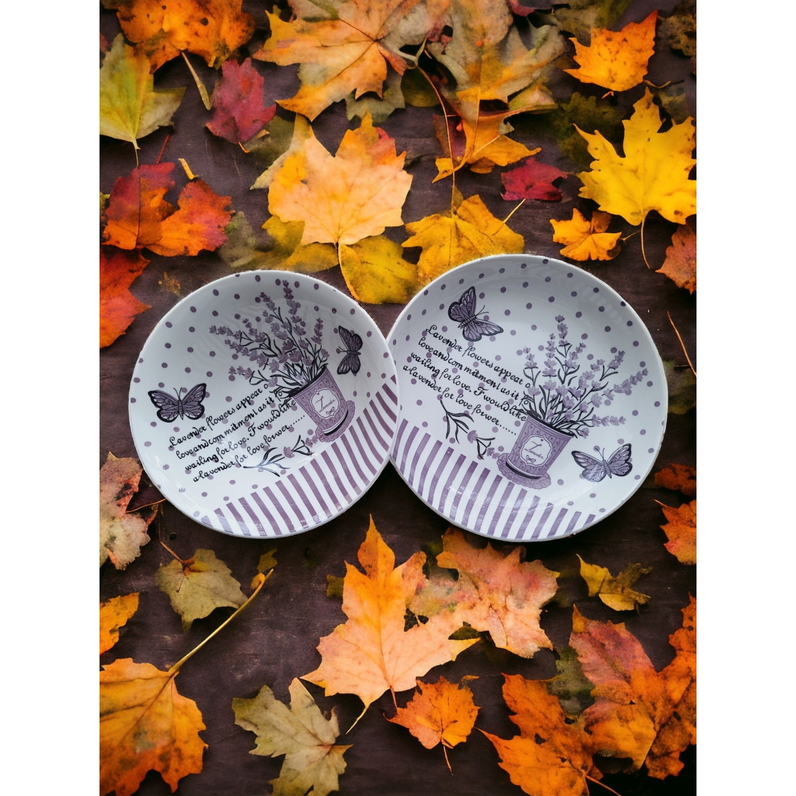 Set vesela 12 piese model lavanda, farfurie si bol - eMAG.ro