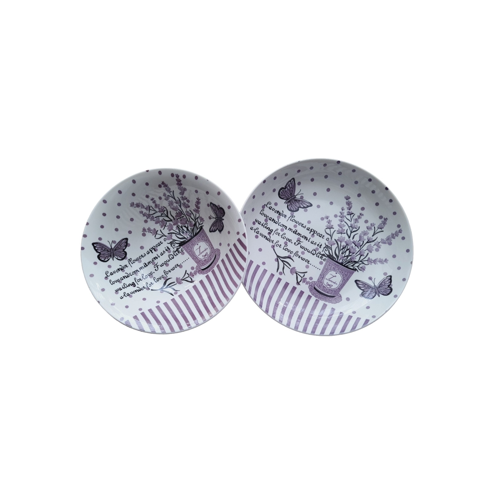 Set vesela 12 piese model lavanda, farfurie si bol - eMAG.ro