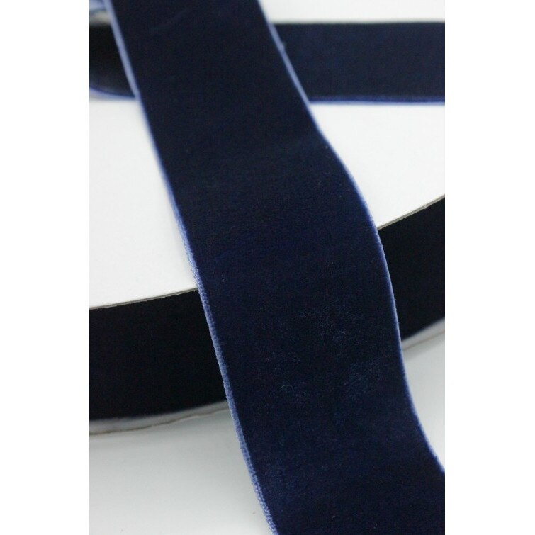 Panglica de catifea 25 mm 40 m Bleumarin - eMAG.ro