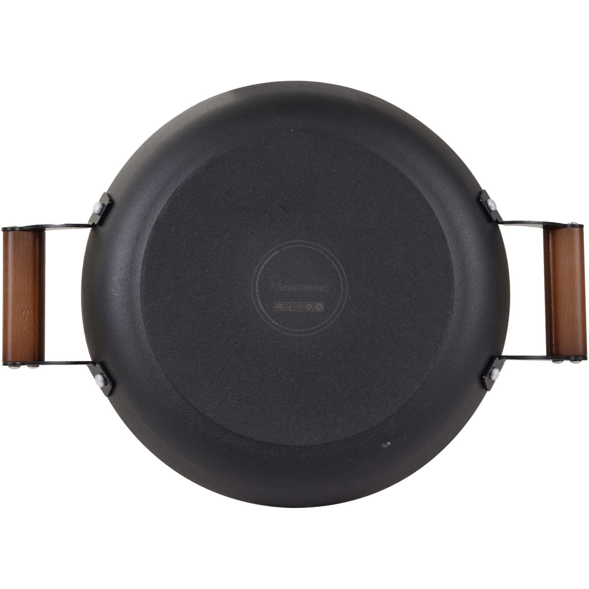 Tigaie grill rotunda Masterpro Odin, fier forjat, 28cm - eMAG.ro