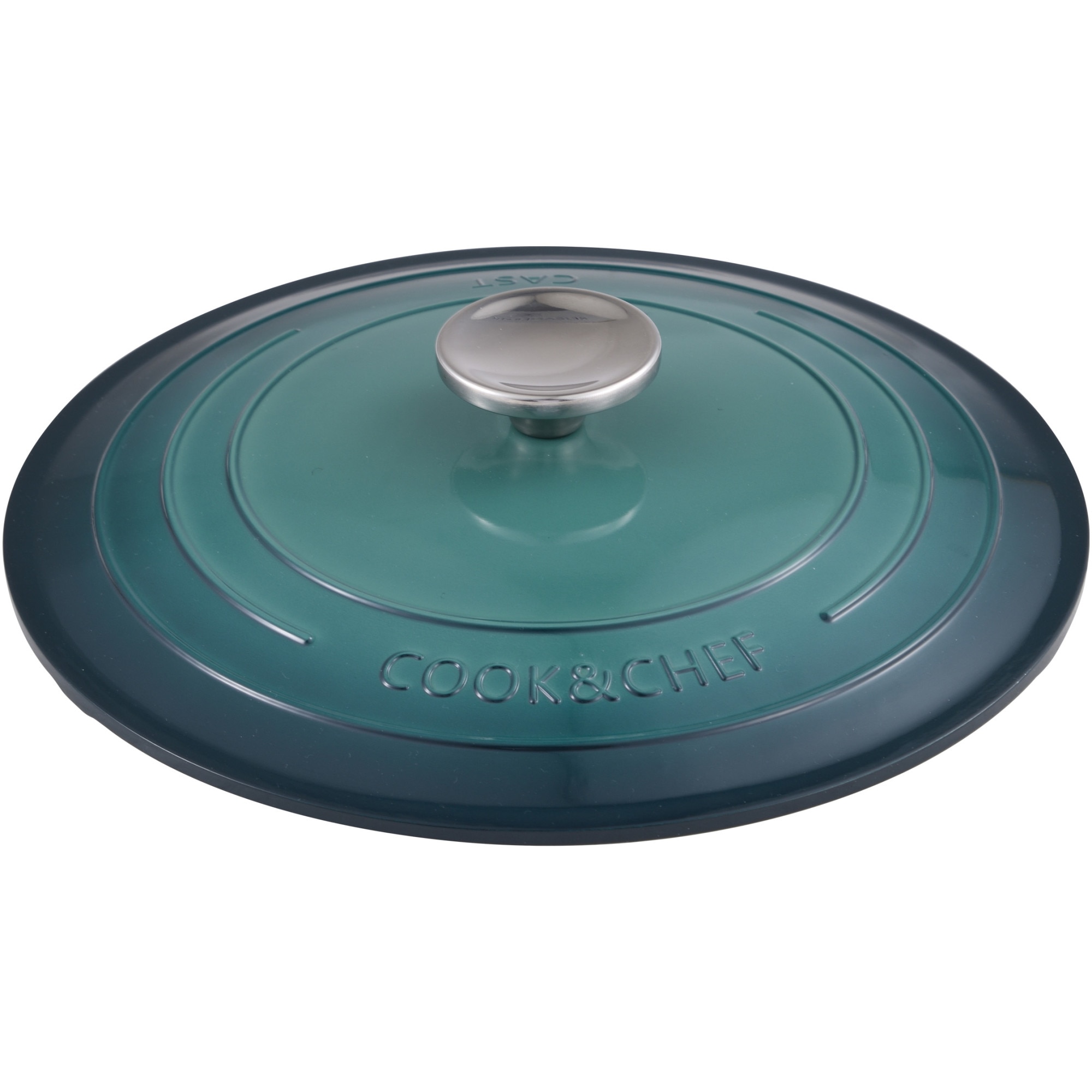 Cratita cu capac Bergner Excalibur Green, aluminiu turnat, 28cm - eMAG.ro