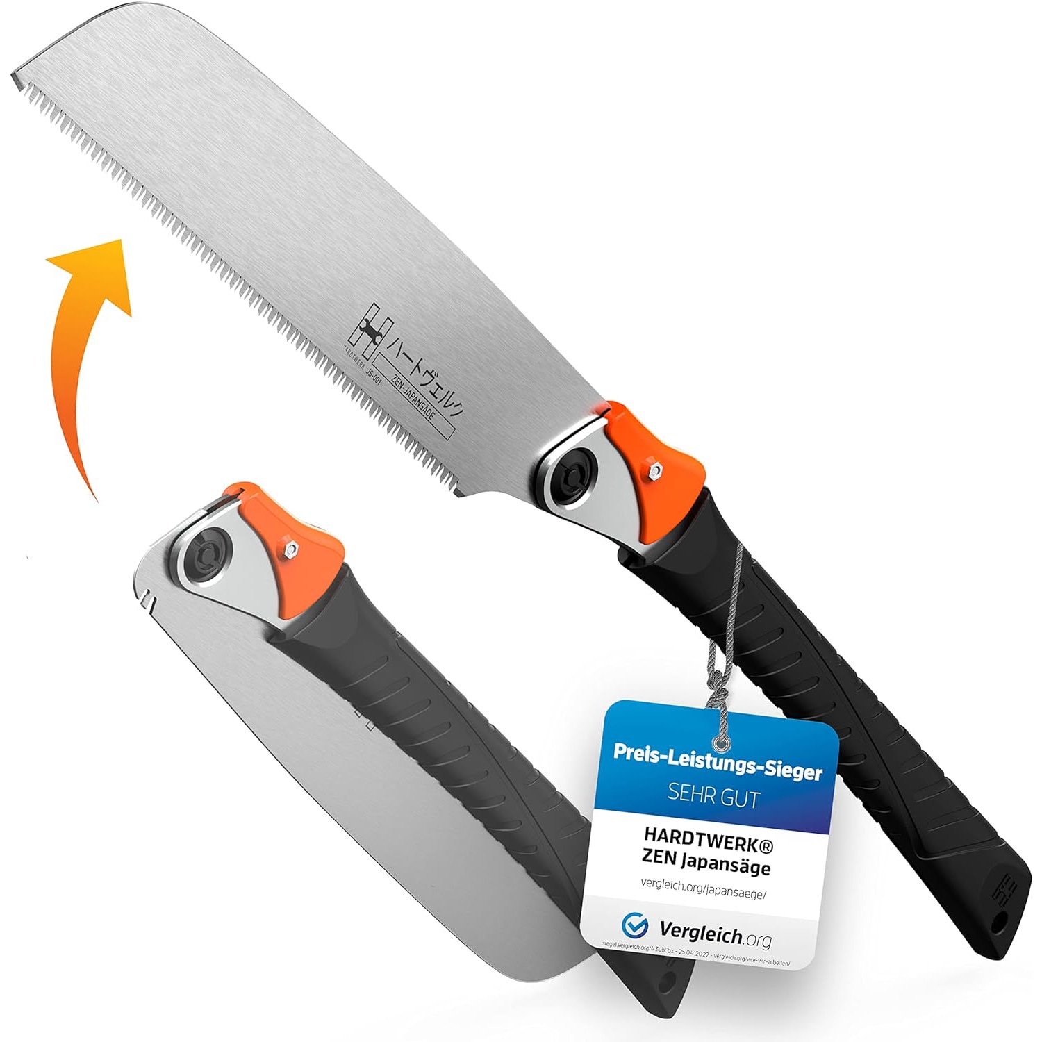 Fierastrau japonez HARDTWERK Zen pliabil, Kataba, 240 mm, din otel ...