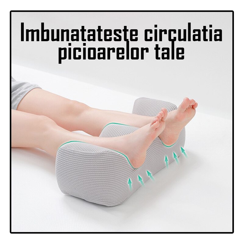 Perna ortopedica pentru picioare si genunchi, din spuma cu memorie, cu ...