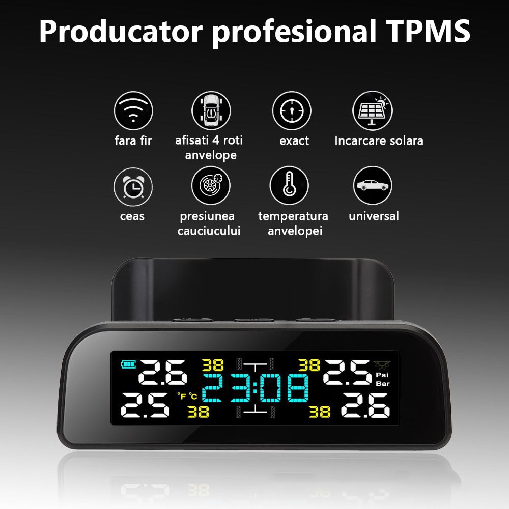 Sistem extern de monitorizare presiune anvelope masina, Vaxiuja, fara ...
