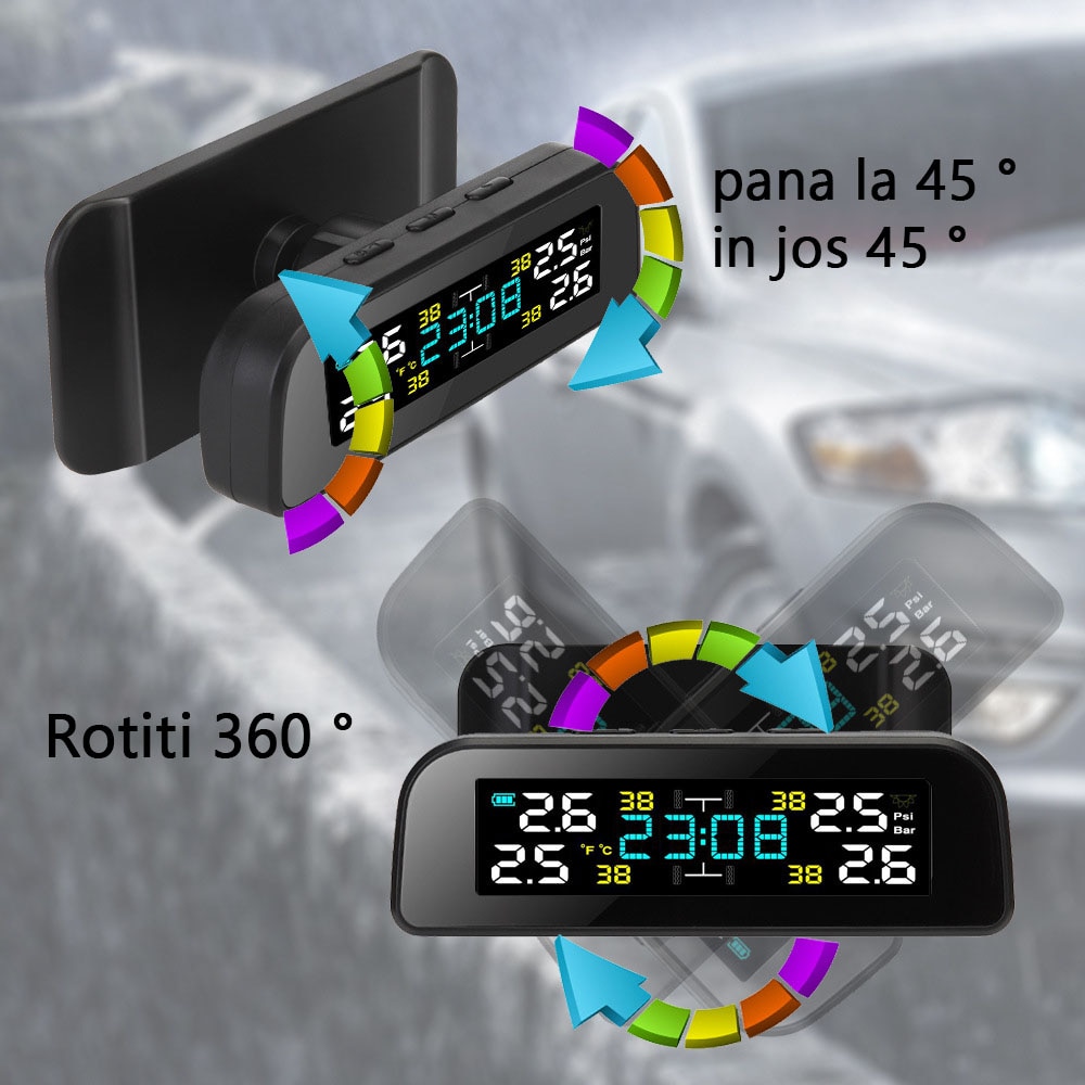Sistem extern de monitorizare presiune anvelope masina, Vaxiuja, fara ...