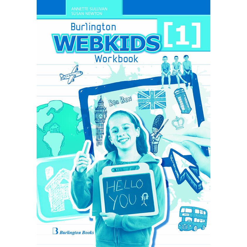 Caiet de exercitii WEBKIDS 1 WB, New Burlington Books, Albastru - eMAG.ro