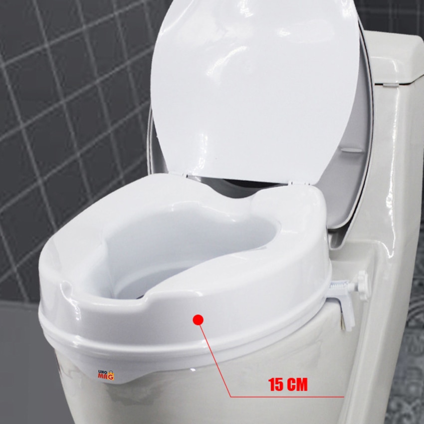 Inaltator WC cu capac Linomag®, 15 cm inaltime, Sistem de prindere ...
