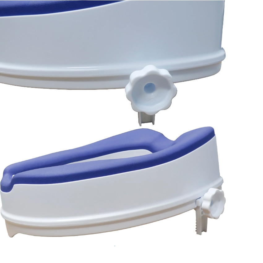 Inaltator WC cu capac Linomag®, 10 cm inaltime, Colac din PU moale ...