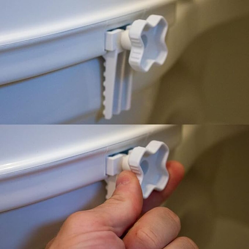 Inaltator WC cu capac Linomag®, 10 cm inaltime, Colac din PU moale ...