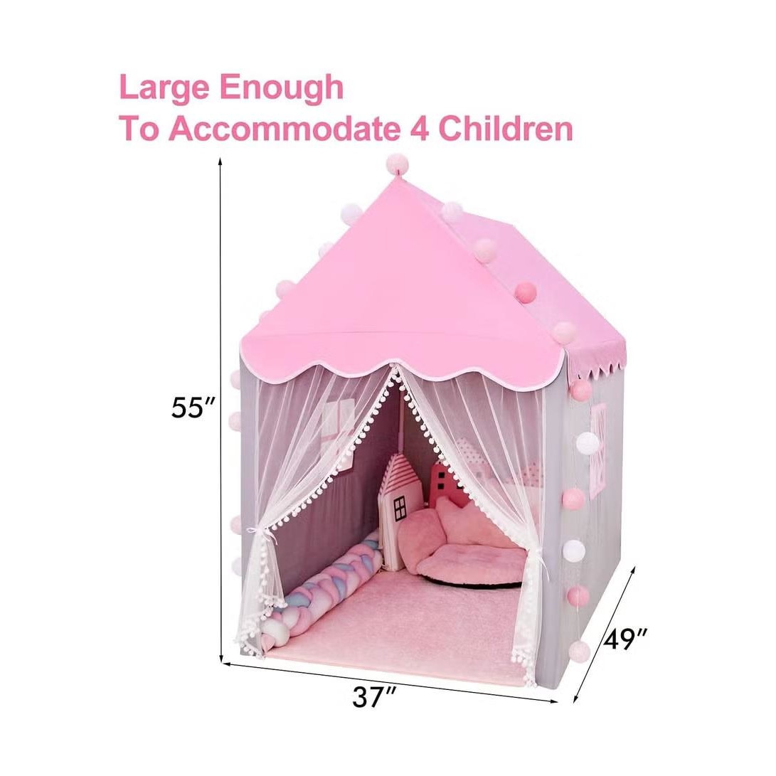 Cort de joaca pentru copii, WALALLA, Poliester/PVC, Roz - eMAG.ro