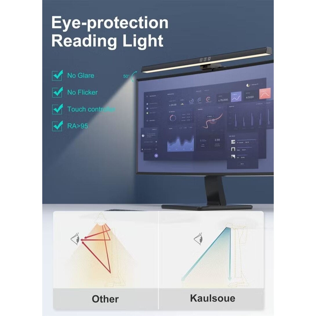 Lumina pentru monitor, WALALLA, LED, RGB, Negru - eMAG.ro