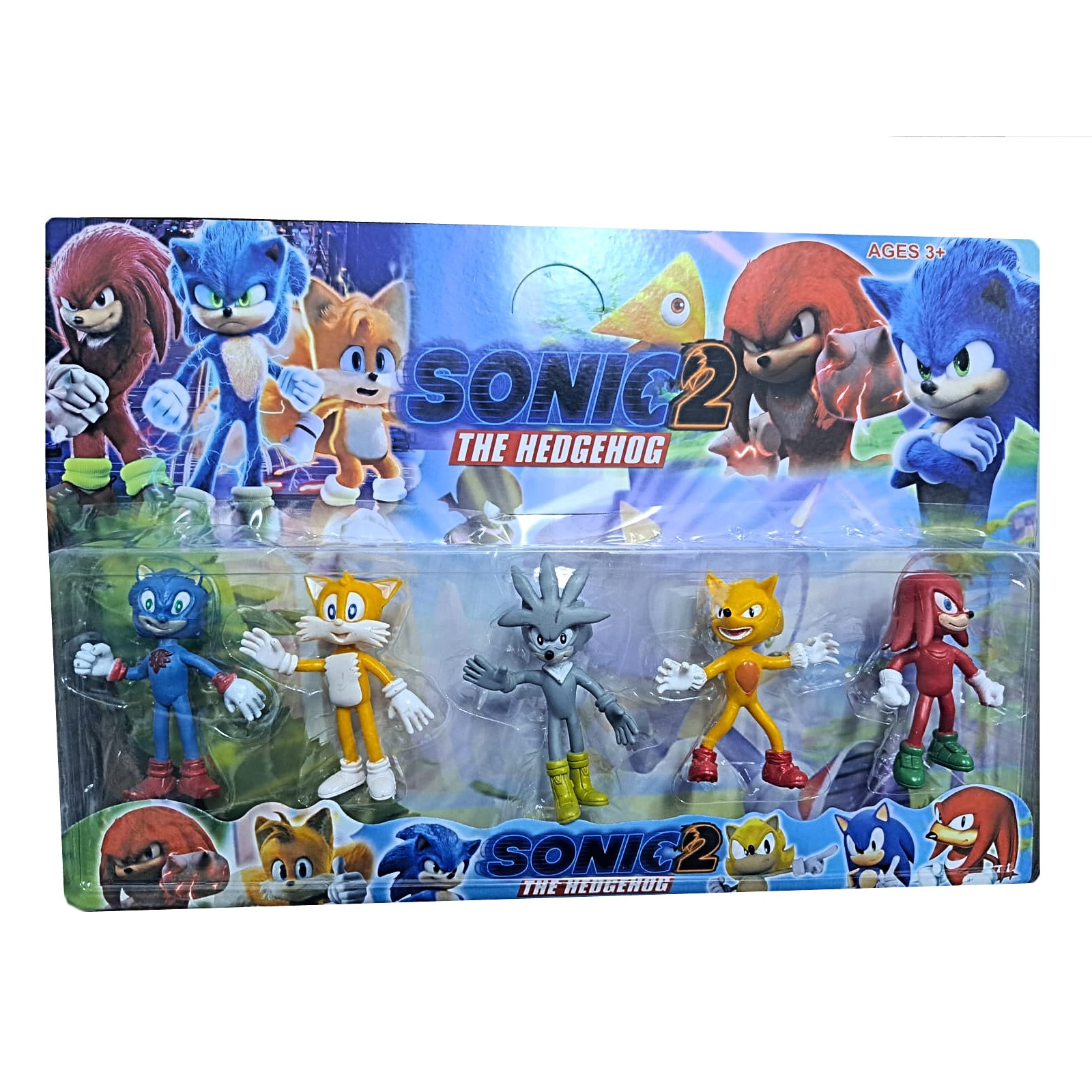 Set 5 figurine Sonic The Hedgehog, 7 cm+Mighty Moose Beanz 6 Figurine ...
