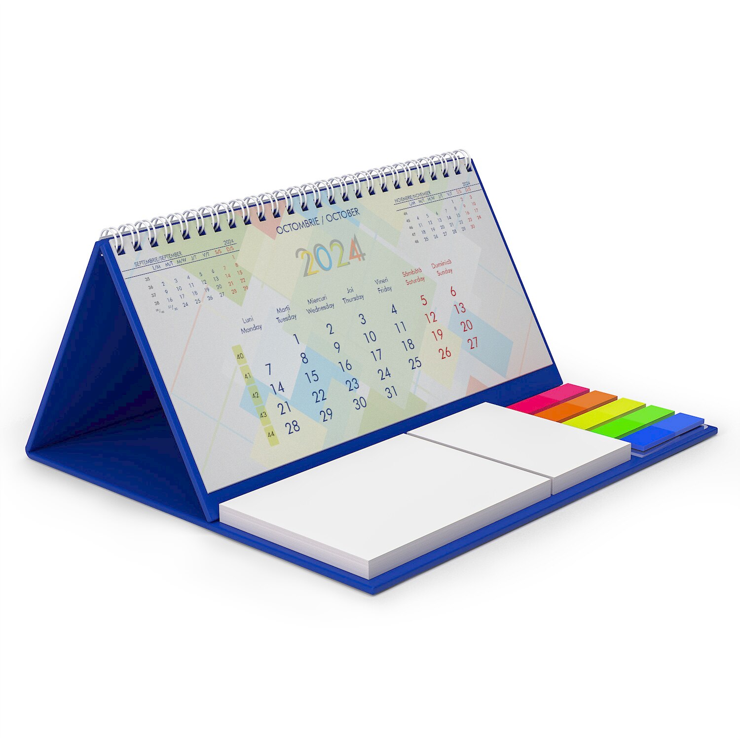 Calendar de birou cu notite repozitionabile ilustratii Beautiful Colors ...