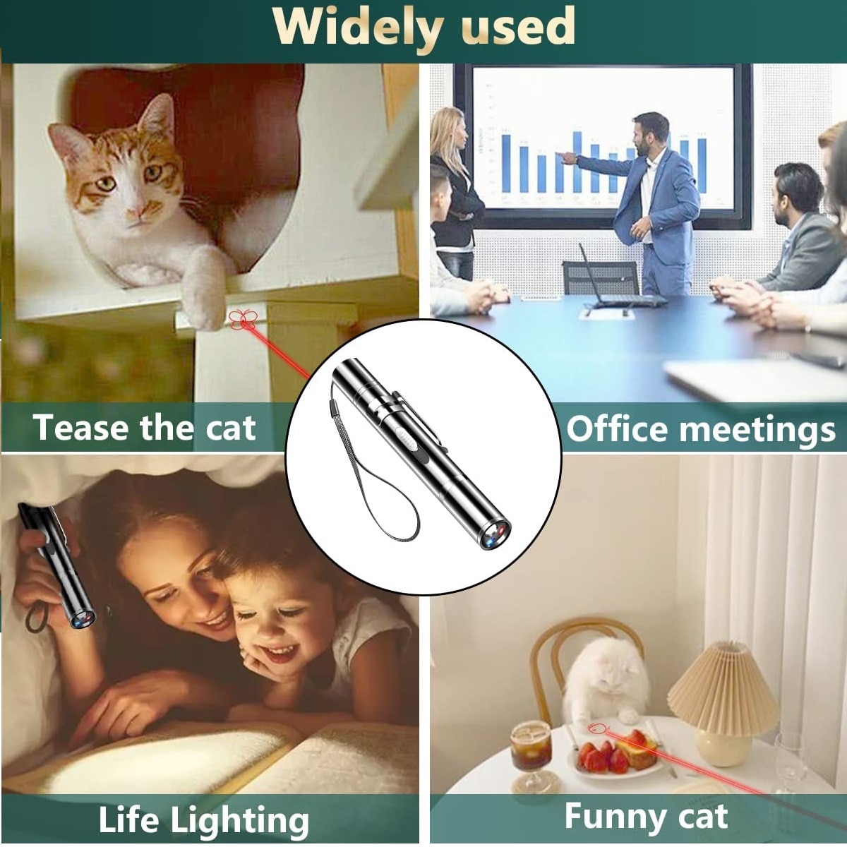 Лазер за котки, USB, сребрист - eMAG.bg