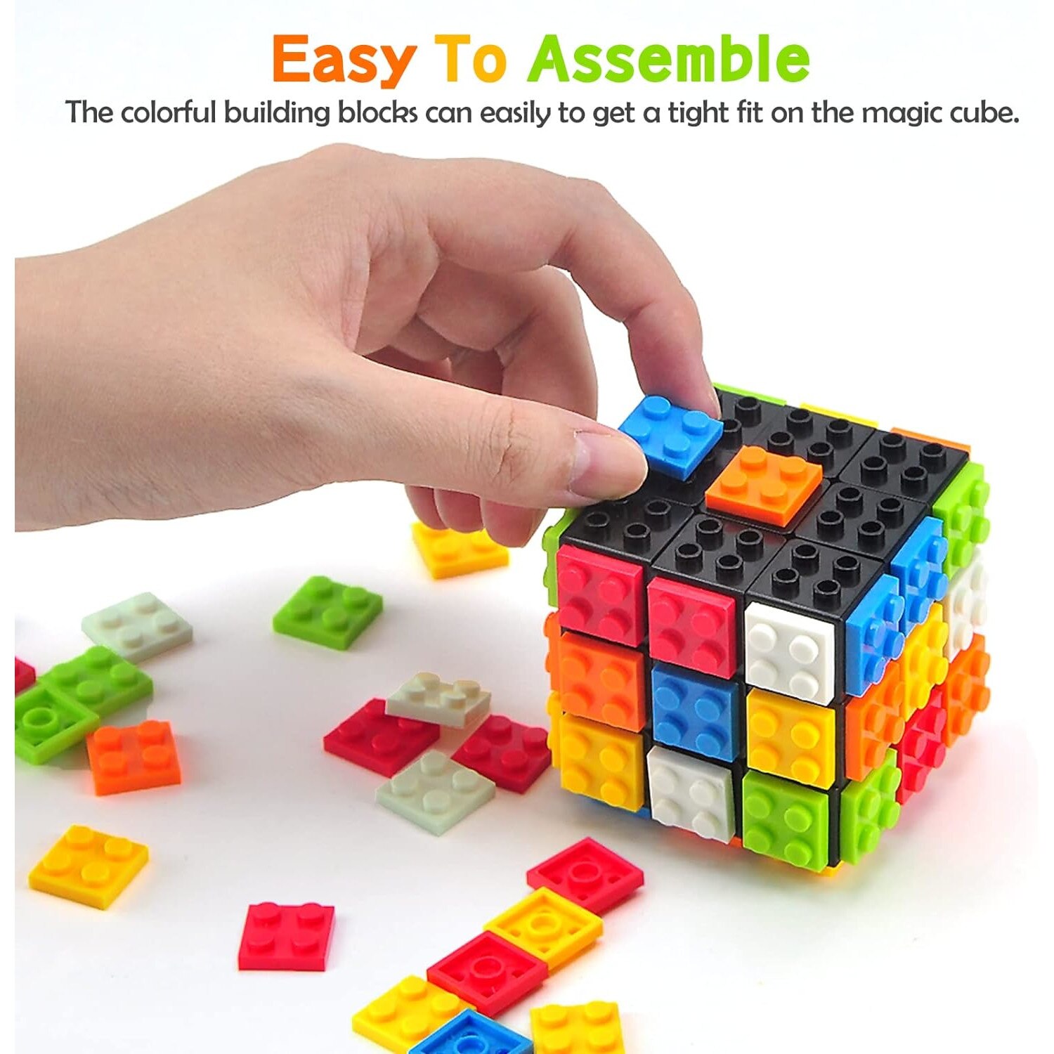 Joc de memorie, Speed Cube 3x3 Build-On Brick Cube, puzzle-uri puzzle ...