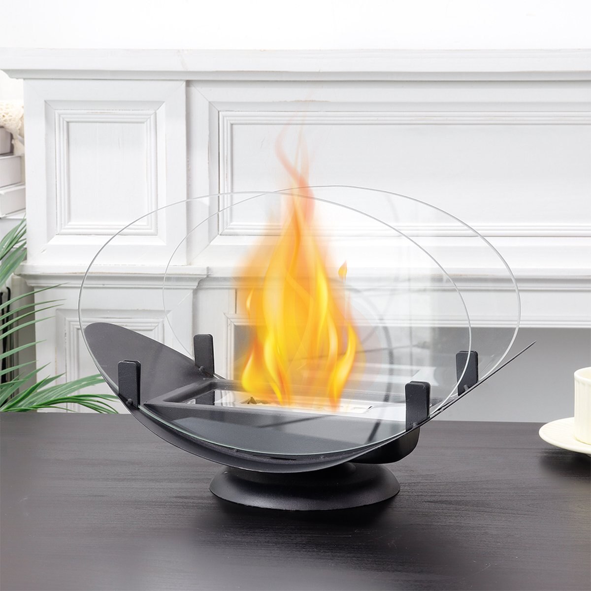 Semineu Bioetanol Oval 32CM, Design Elegant, Functionalitate Moderna ...