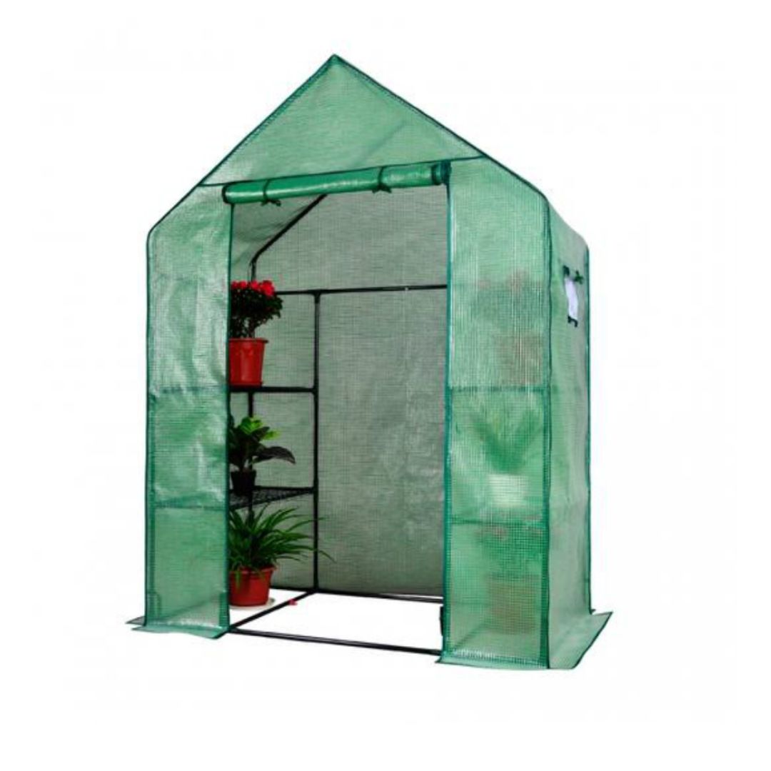 Mini sera portabila cu ferestre, Herzberg, Verde - eMAG.ro