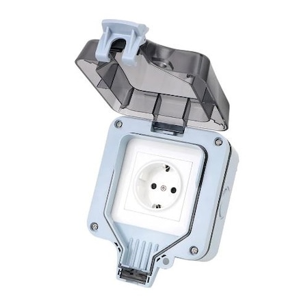 Priza electrica aplicata 230V, 16A, IP66, carcasa de exterior ...