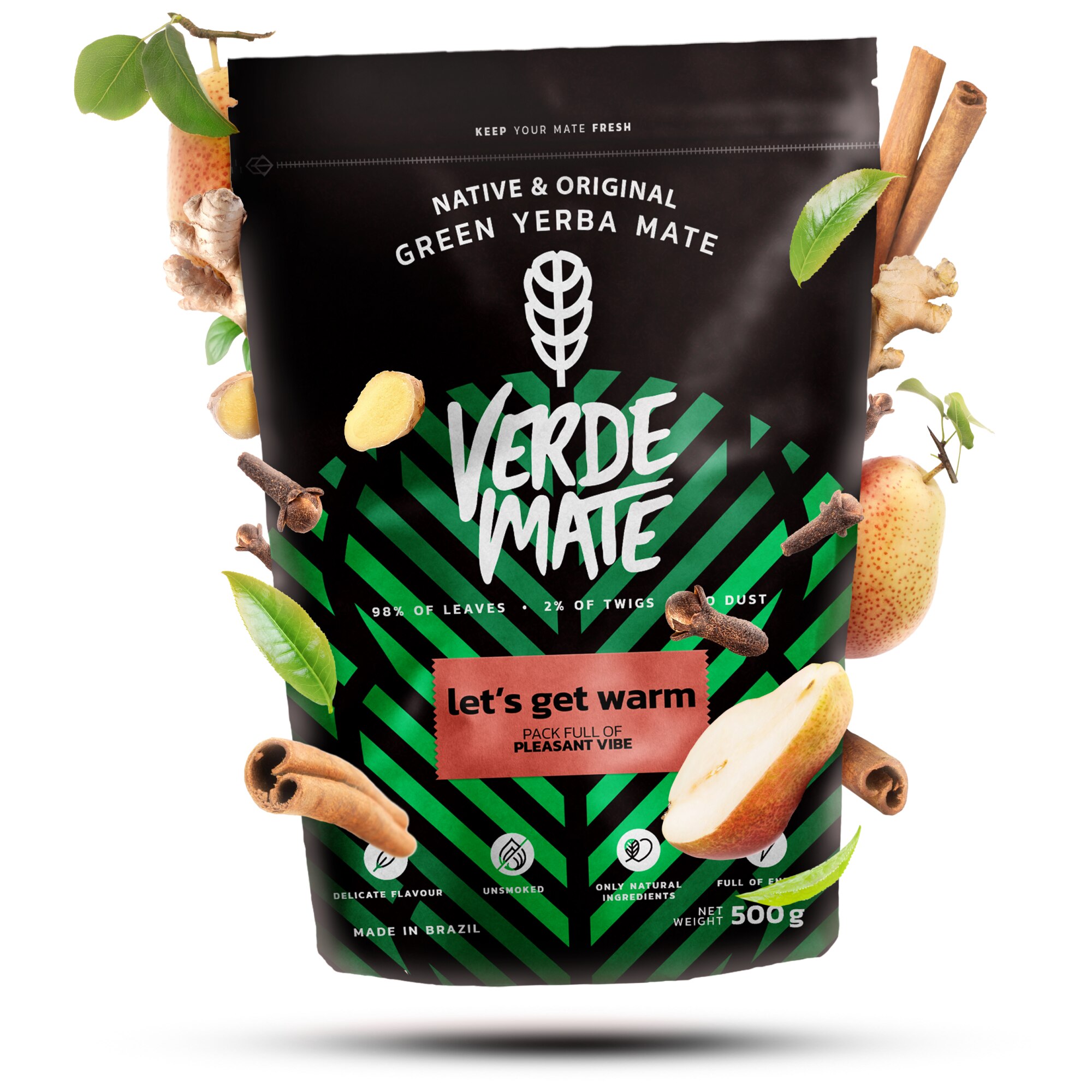 Ceai Yerba Mate Set, Verde Mate Mate Let's Get Warm 500g, Calabash ...