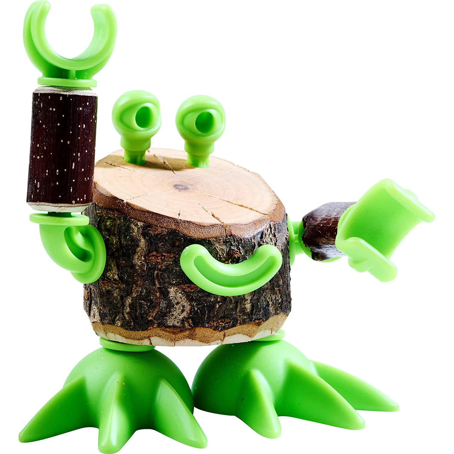 Set de constructii, Haba, Plastic\Lemn, Model Libelula, Verde\Maro ...