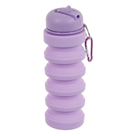 Sticla sport, Pliabila, Silicon, 200-500ml, Mov - eMAG.ro