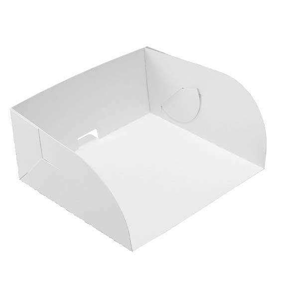 Set 50 cutii pentru tort, Hartie, Alb, 13 x 12 x 6 cm - eMAG.ro