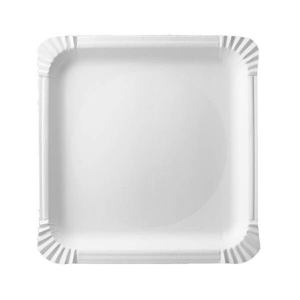 Set 250 tavi de servire, Hartie, Alb, 21 x 21 cm - eMAG.ro