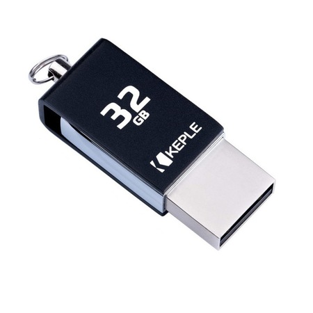 Stick USB Keple 32 gb, negru, metalic, reversibil - eMAG.ro