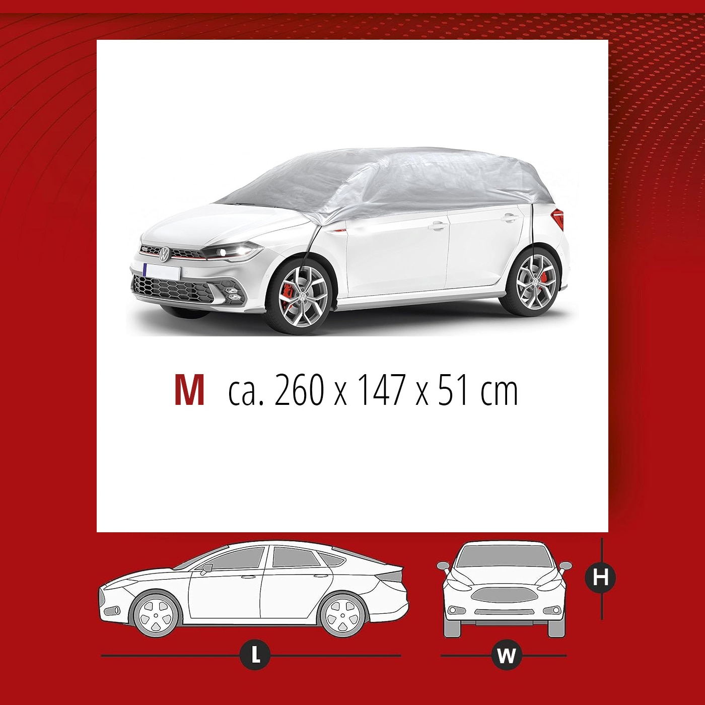 Husa auto protectie parbriz, oglinzi, geamuri si luneta, semi-prelata ...