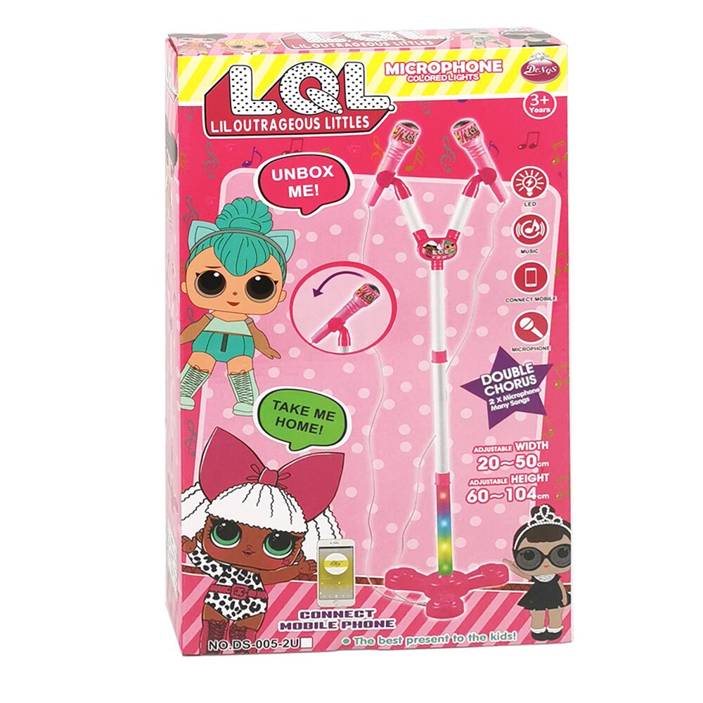 Microfon pentru copii, Lol Surprise, Roz - eMAG.ro