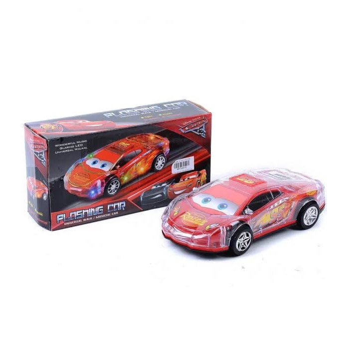 Masina Fulger McQueen cu sunete si lumini multicolora 24 cm - eMAG.ro
