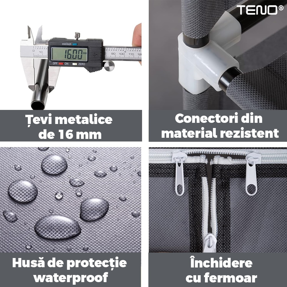 Dulap din Material Textil pentru Haine si Incaltaminte Teno ...