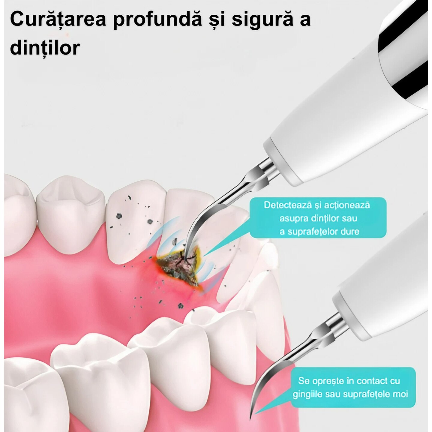 Aparat Ultrasonic Profesional Eliminare Tartru NovEterna®, Dispozitiv ...