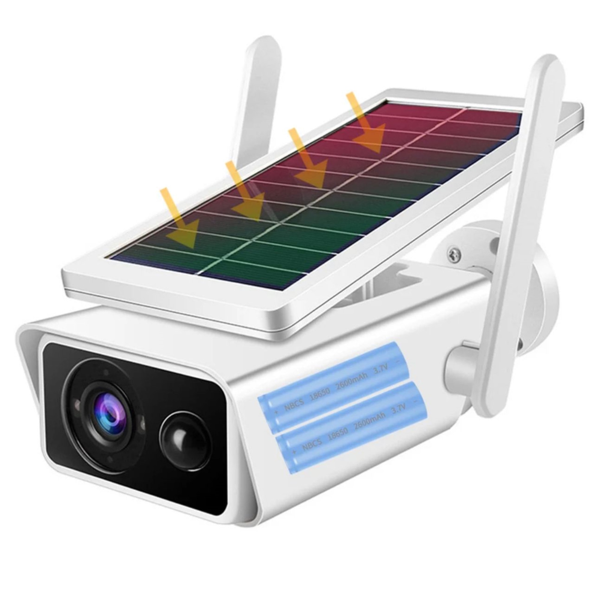 Камера Bekcam, 4MP, външна, слънчево зареждане и включена батерия, wifi ...