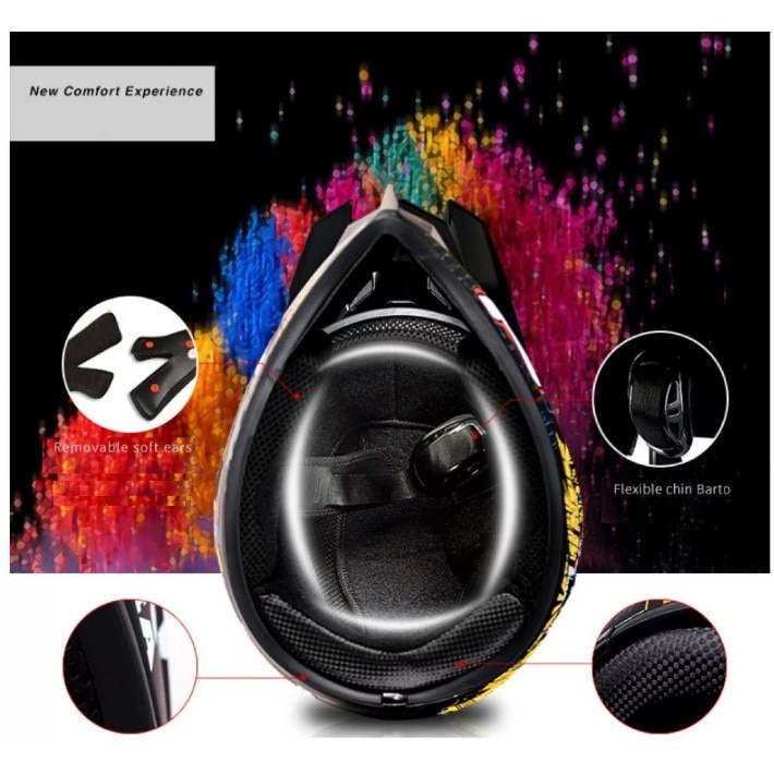 Set Casca Cross cu Manusi, Ochelari, Cagula, pentru Motociclete, Dirt ...