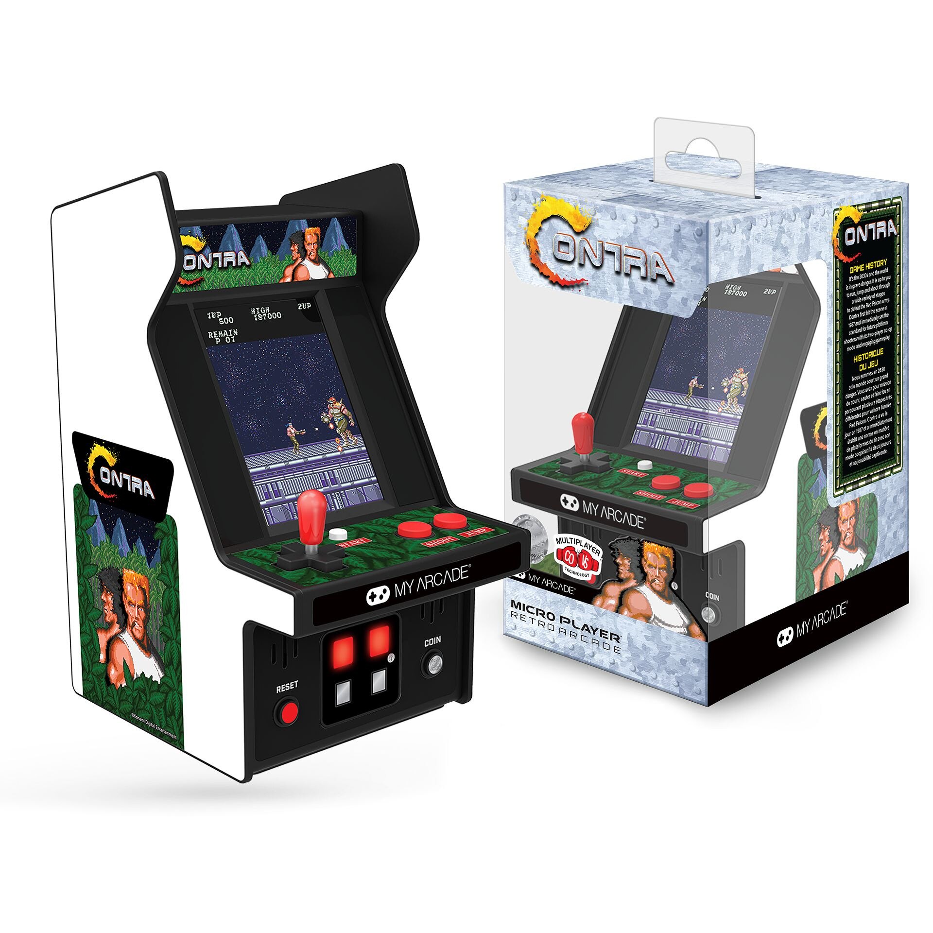My Arcade DGUNL-3280 Contra Micro Player Retro Arcade 6.75" Преносима ...