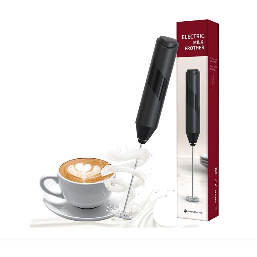 Mixer spuma de lapte, negru, ideal pentru cappuccino, caffe latte ...