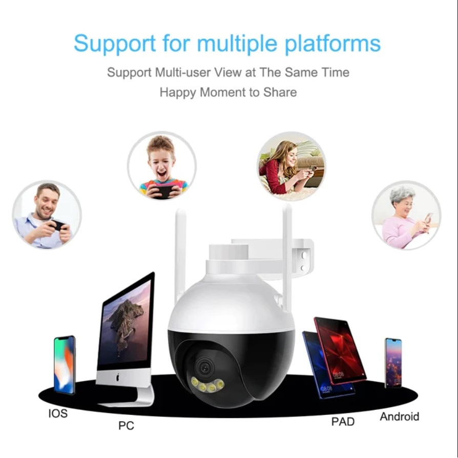 Camera IP WIFI Jortan-PRO JT-8289 3MP, Viziune Nocturna, Audio ...